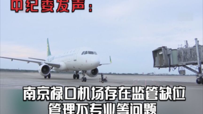 中纪委发声:南京禄口机场存在监管缺位 管理不专业等问题