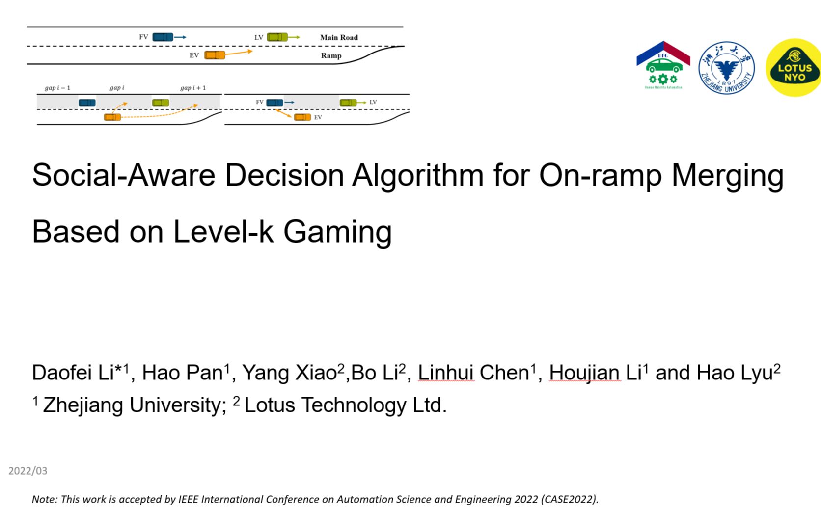 基于level-k博弈的匝道汇流驾驶决策算法Social-Aware Ramp Merging ...