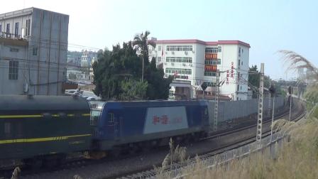 2020年元旦新年拍火车——HXD3C0827电狒狒牵引K230次列车离开...