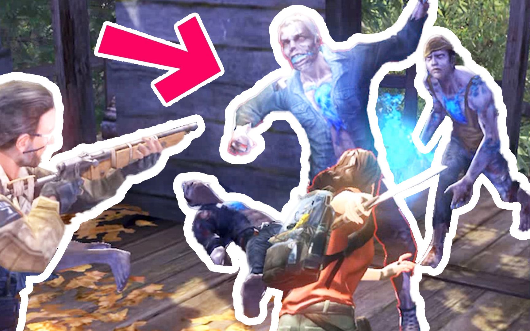 在明日之后里左右横跳!还遇到了会瞬移的大叔!鲤鱼Ace解说