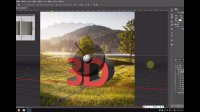 PS教程: “3D”字体的制作和与背景的融合