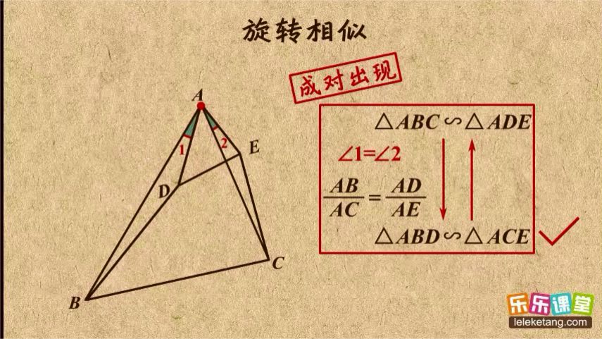 【图形的相似】 10. 旋转相似模型