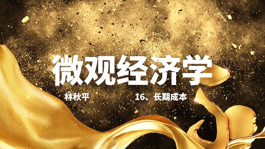 16、微观经济学之长期成本