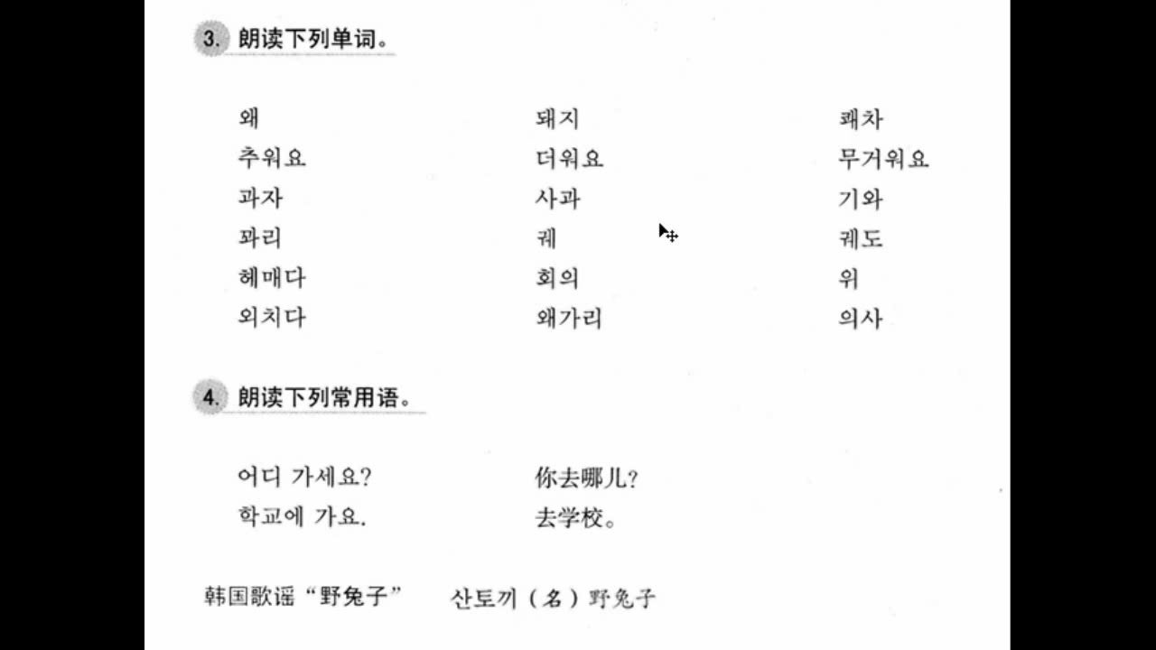韩语自学入门 韩语辅音字母表读法