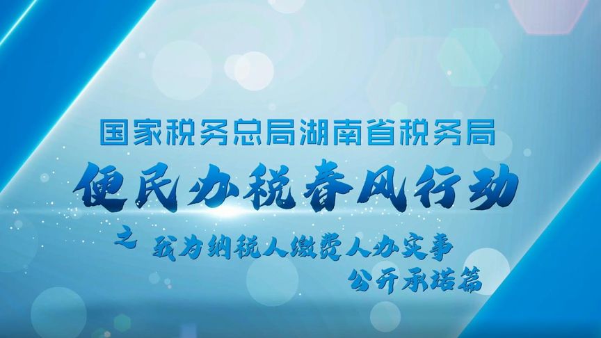 便民办税春风行动vlog二丨公开承诺掷地有声