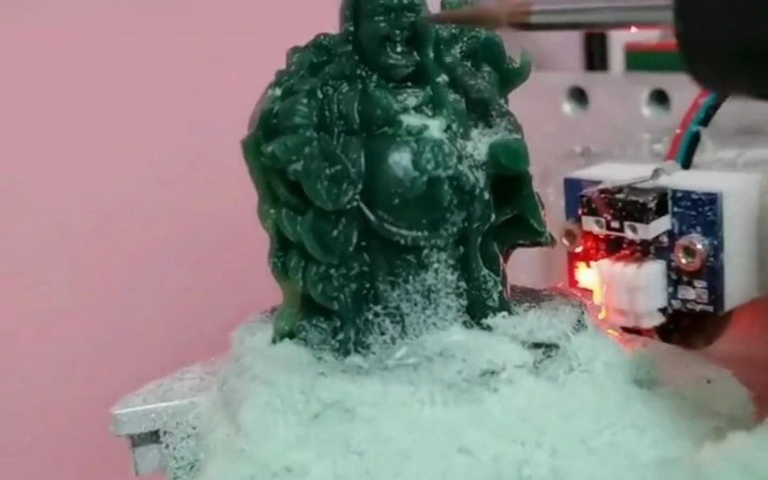 2021 diy 超小 5轴 cnc 雕刻机 雕刻 弥勒佛