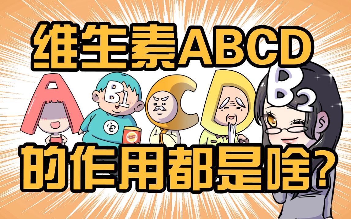 你知道各种维生素的作用吗?