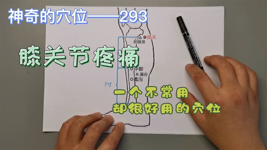 神奇的穴位——膝关穴是个不常用但是很好用的穴位。