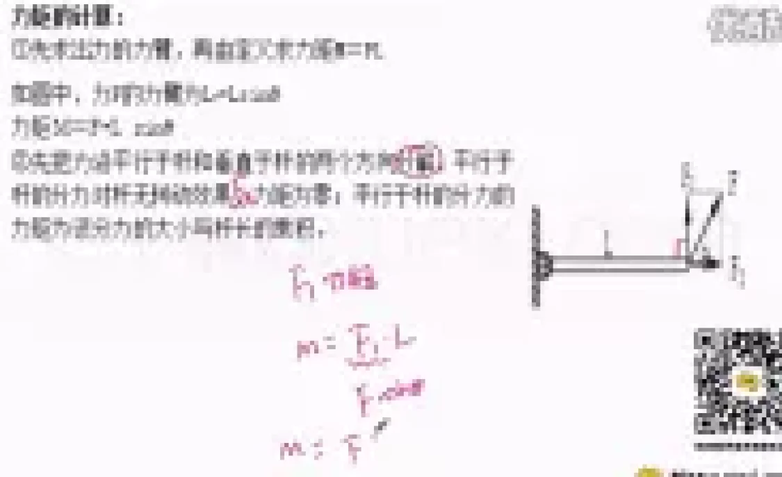 酷学习高考考点2.6-力矩