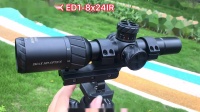 速瞄1-8倍十字高清瞄准镜,近距离远距离实拍清晰度测试.
