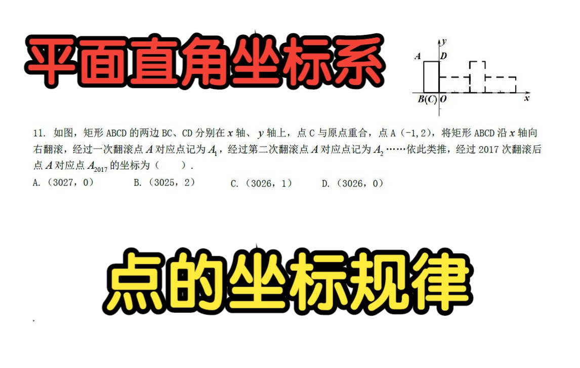 七下数学-平面直角坐标系点坐标规律题
