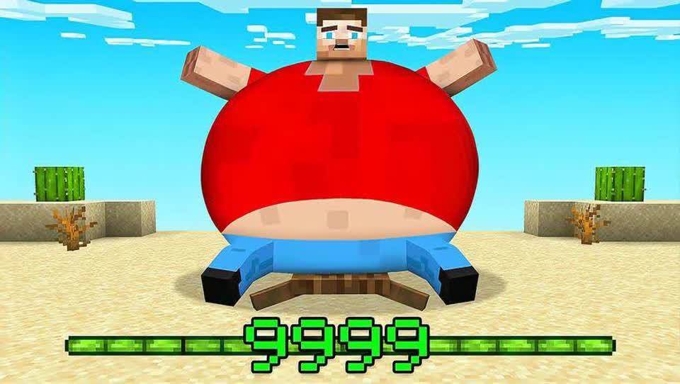 彩虹朋友把村民们都变成胖子 我的世界变形药水模组!!