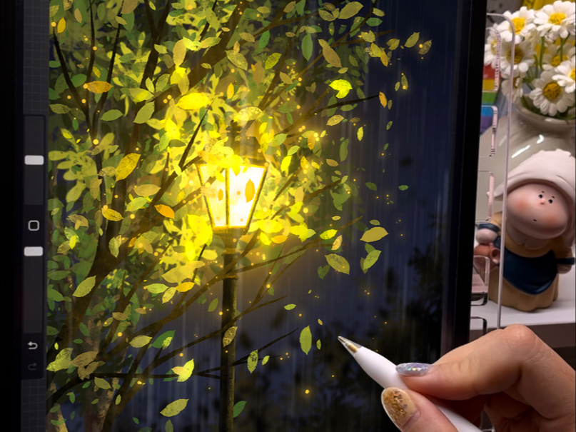 ...procreate 超简单绘画过程～ipad 插画注:文字前方有此“ߔ�”标志...