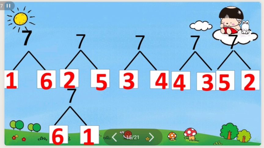 幼儿数学启蒙7的分解