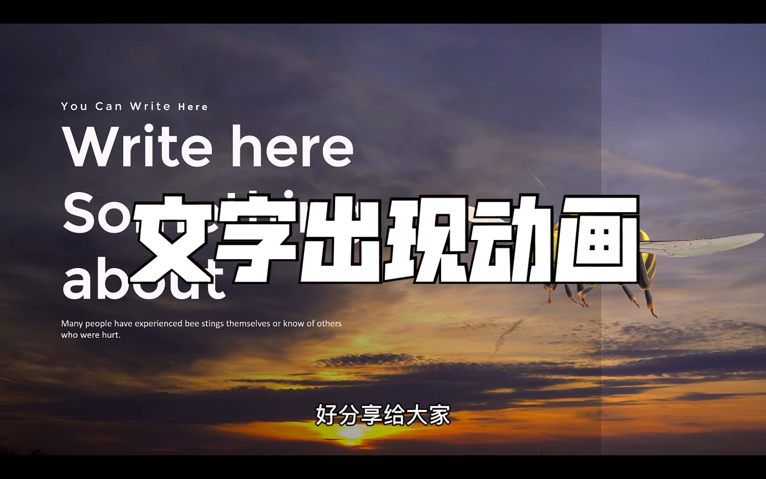 PPT文字出现动画