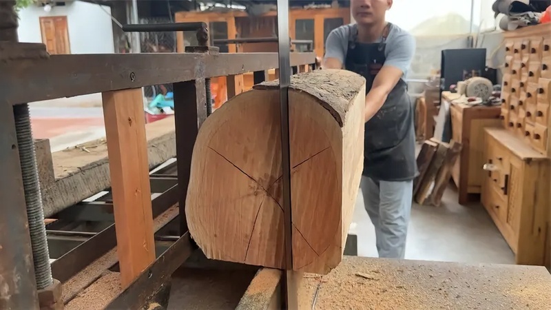 市面上卖七八千的木桌怎么制作的?看完制作过程,感觉赚大发了!