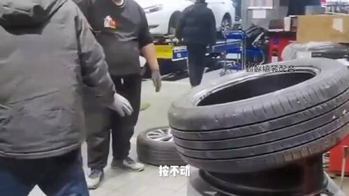 简单的装轮胎也有一定技巧在里边儿