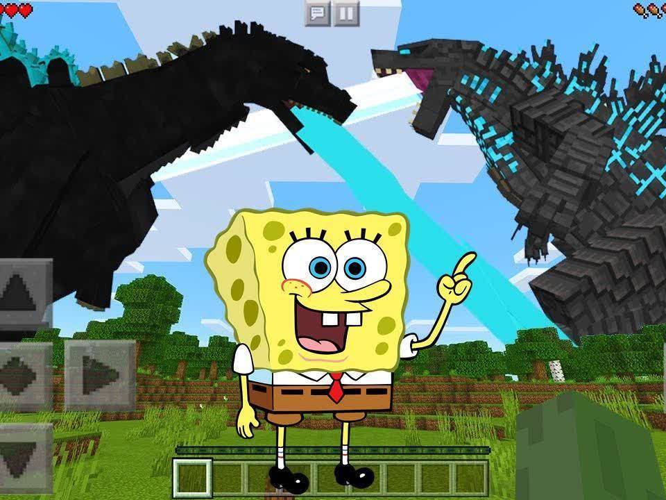 我的世界新怪兽之王哥斯拉对战机械坦克军团