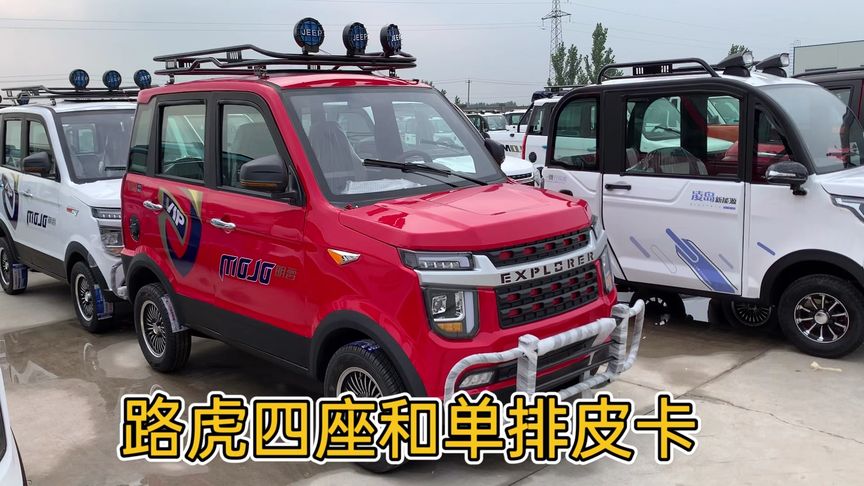 颜色支持定制五门四座速度50码电动四轮车成人老年代步车皮卡车