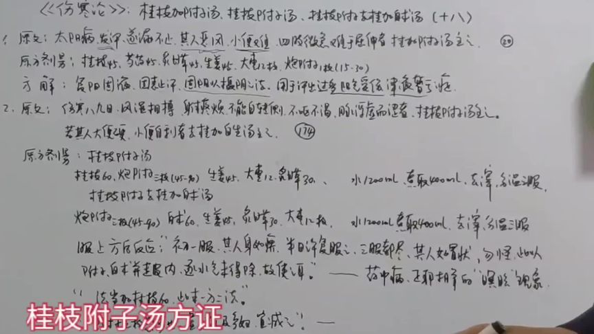 伤寒论:桂枝附子汤二方介绍