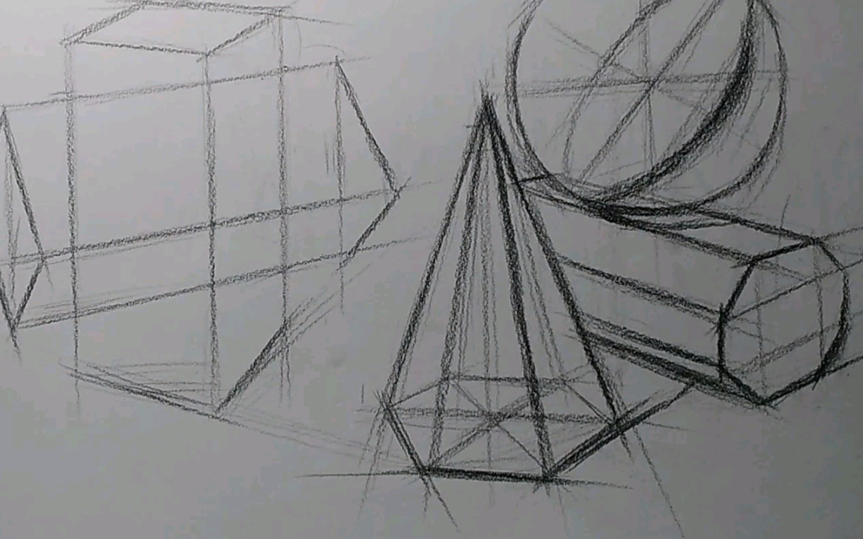 石膏几何体组合结构