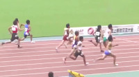 小学生田径运动会100米比赛,年纪是小但跑起来真是快