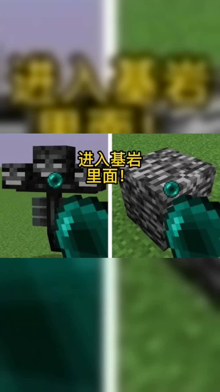 我的世界:进入基岩发现大量命令方块,村民大脑藏大量财富!