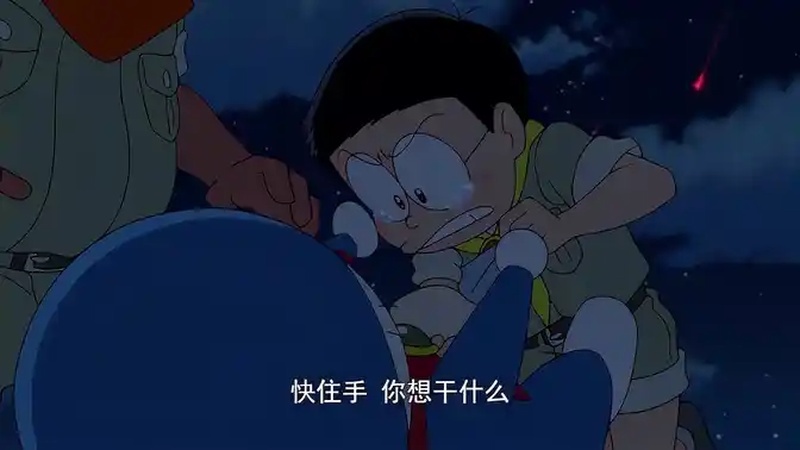 哆啦A梦:陨石撞击地球恐龙灭绝,大雄崩溃,要用逆时钟改变历史
