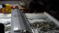 书画装裱机裱画流程教学 第2集(河北永泰装裱机械录制)