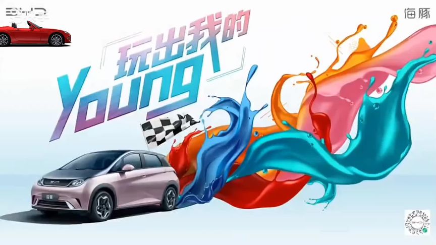 比亚迪海豚改色效果图!很帅的 ##新能源电动汽车