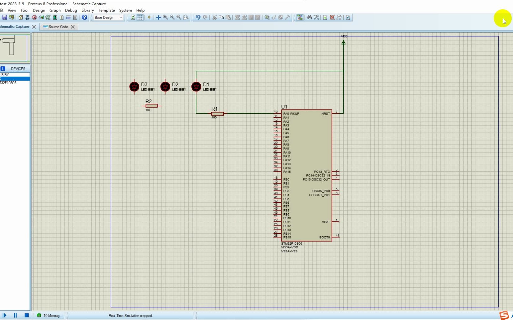 2 使用STM32CubeMX、KEIL和Proteus软件点亮LED灯
