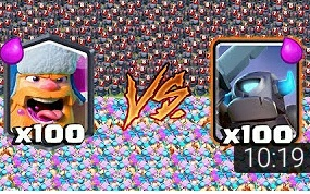 100个狂暴樵夫vs100个迷你皮卡 究竟谁更强?