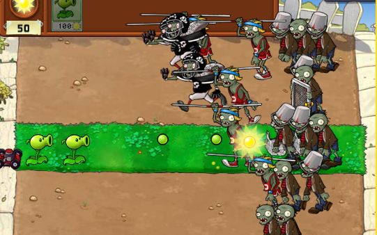 ...第一只可以在泥地上跑的僵尸!4399垃圾小游戏2:植物大战僵尸无敌版