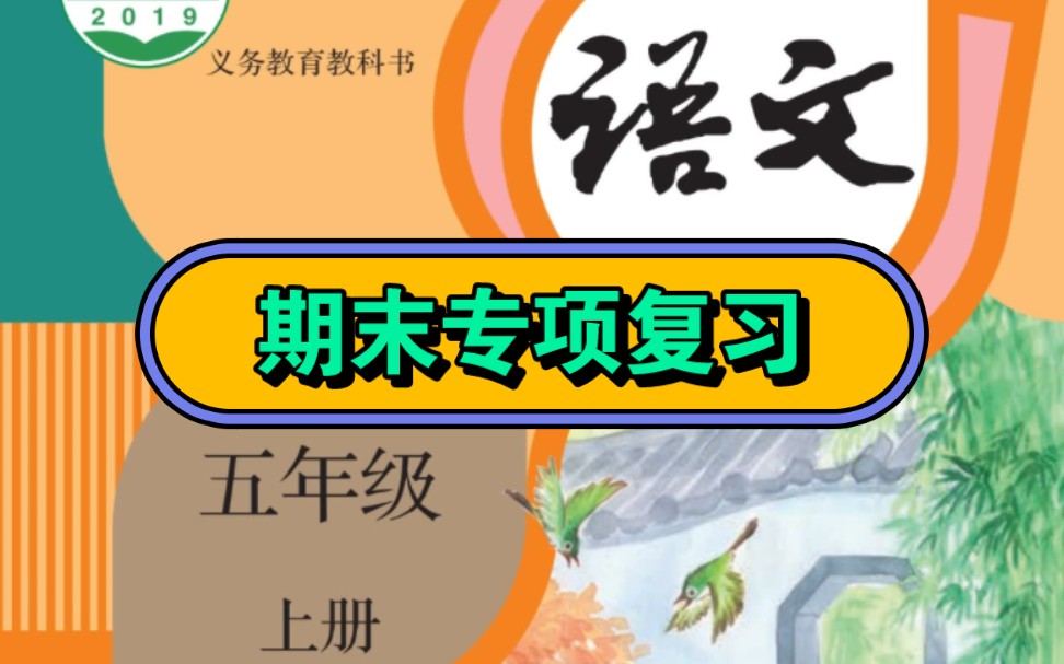 部编版小学语文期末专项复习视频课件五年级上册