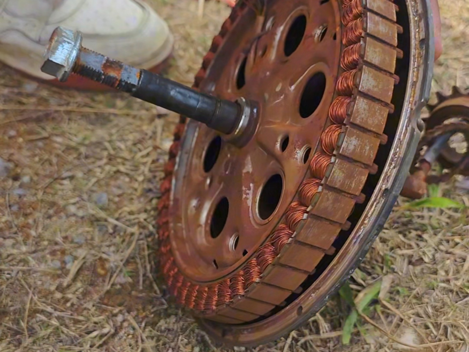 报废电动车终于修好了