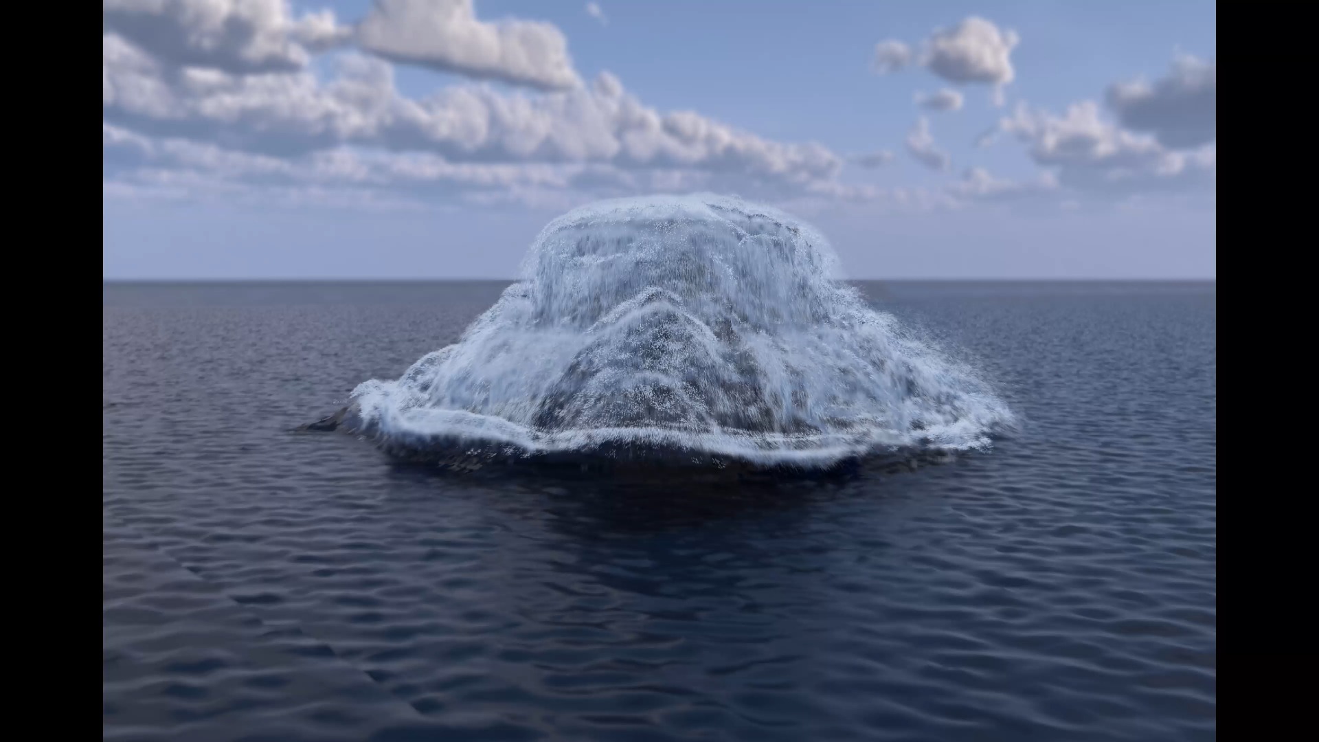 金字塔出海(realflow c4d)