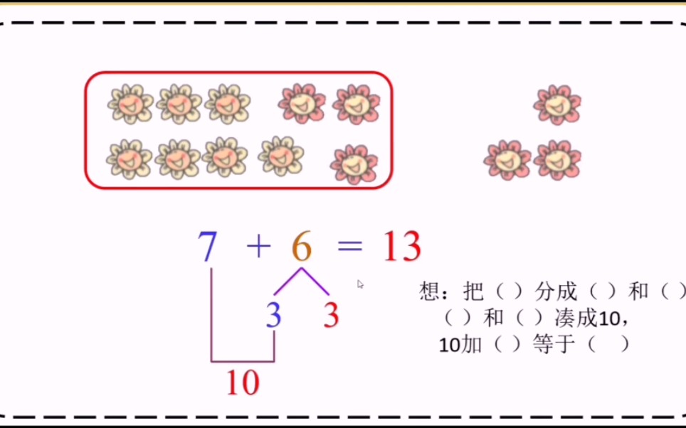 20以内进位加法 凑十法