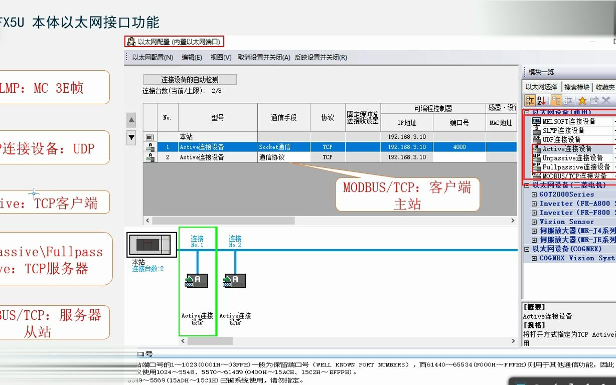 A2.3 FX5U本体以太网口功能-1(SLMP、Socket)