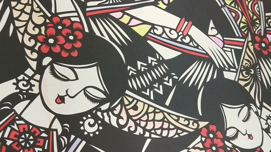 做工精细,刀法精妙,访贵州剪纸名匠岳红霞工作室