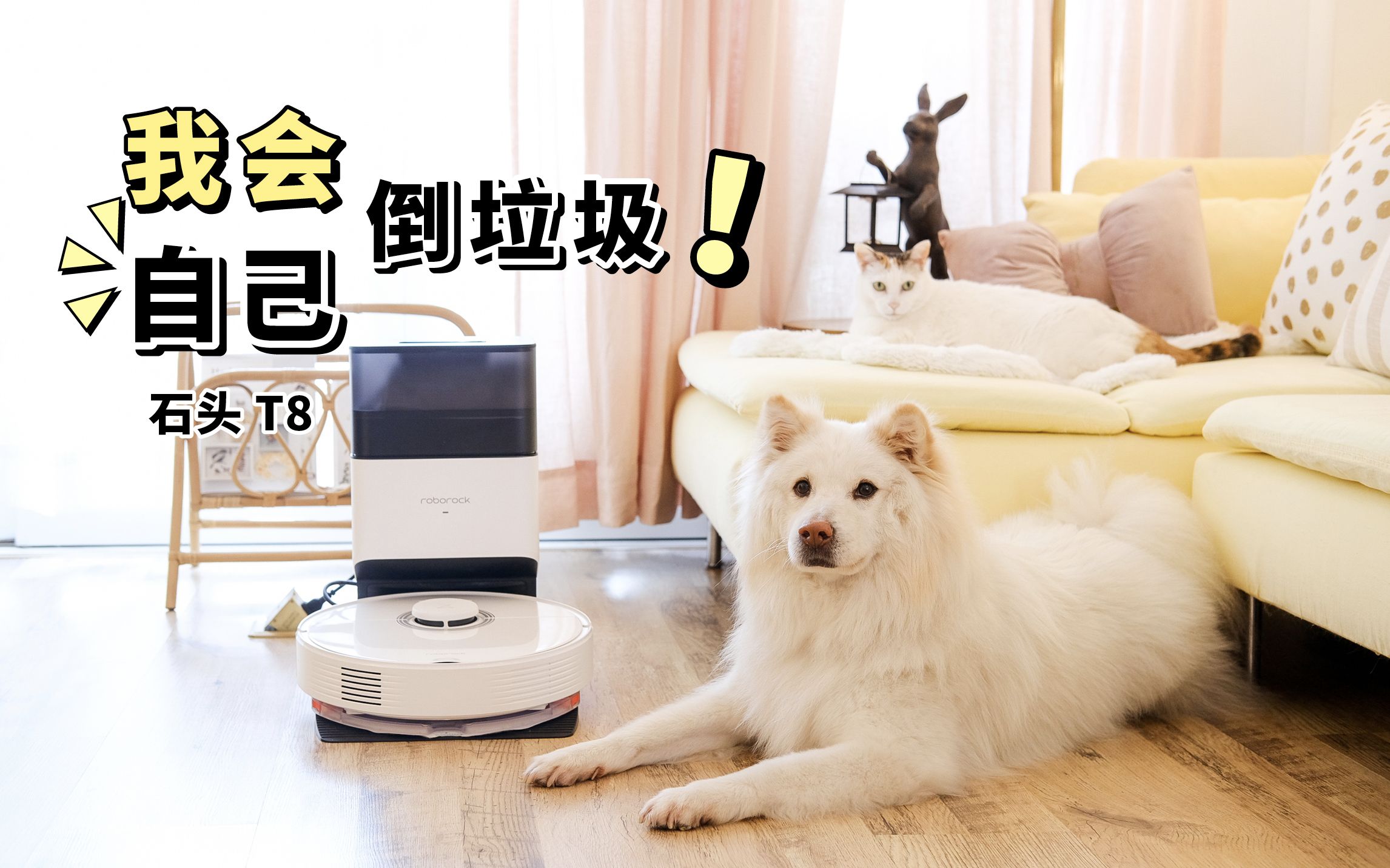 【家电】测评!会自己倒垃圾的扫地机!宠物家庭救星! | 蘑菇Moku | 4K