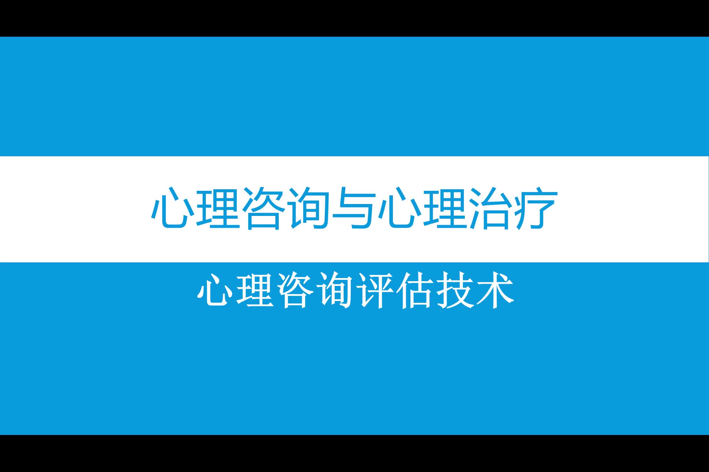 心理咨询与治疗-心理咨询评估