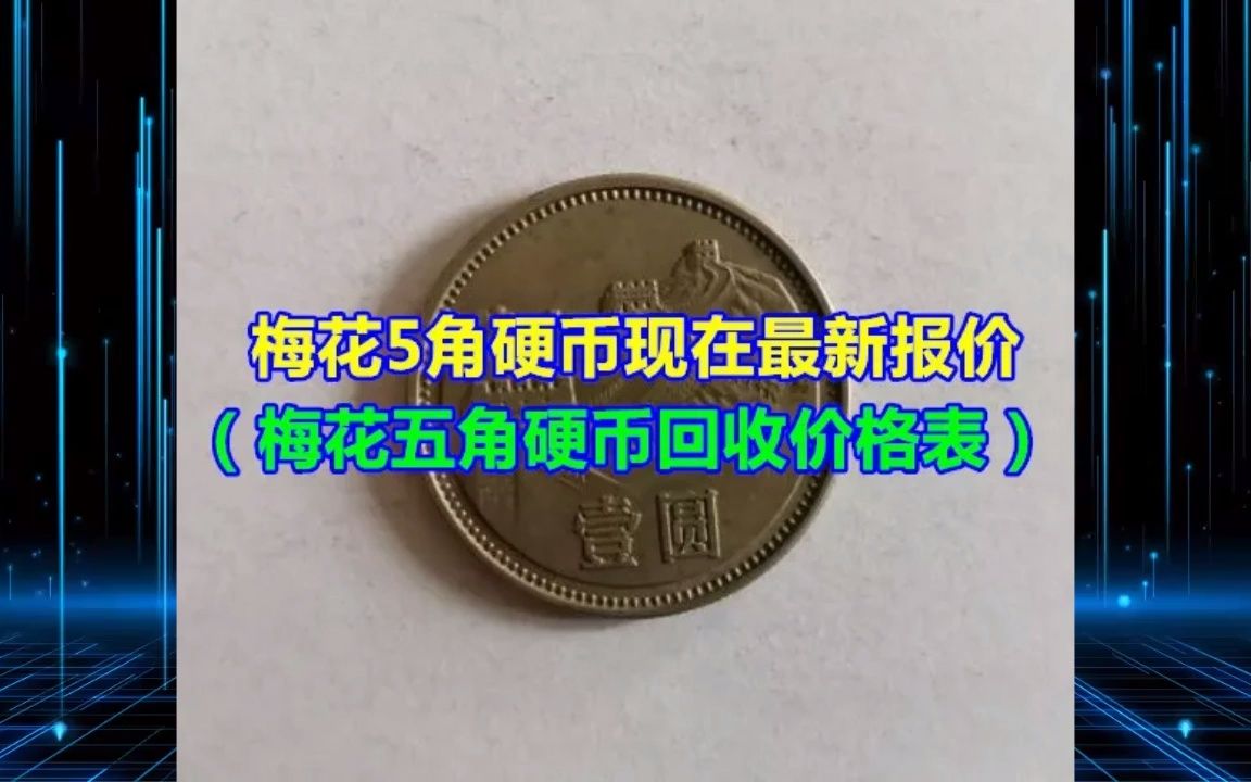 梅花5角硬币现在最新报价(梅花五角硬币回收价格表)