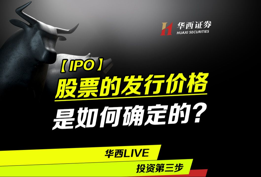 【中观】公司IPO-如何确定股票的发行价格?