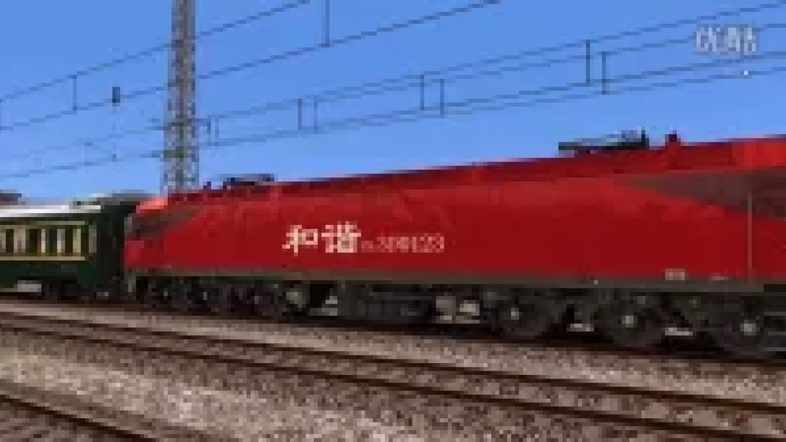 稀饭解说模拟火车2017:HXD3D启动教程与任务-这车感觉仔细度不错