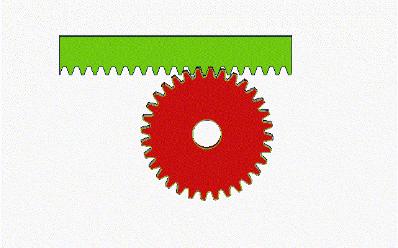 机械原理动画第41集:齿轮齿条机构