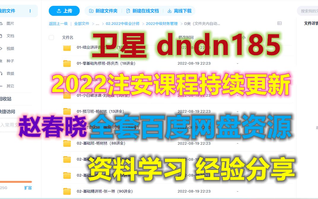 赵春晓注册安全工程师视频合集 2022赵春晓项目管理讲课视频