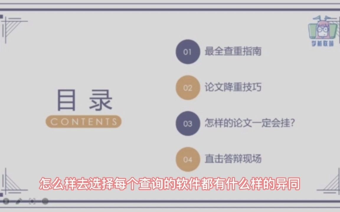 【学前联萌公开课】论文&答辩分享第一期(查重指南)