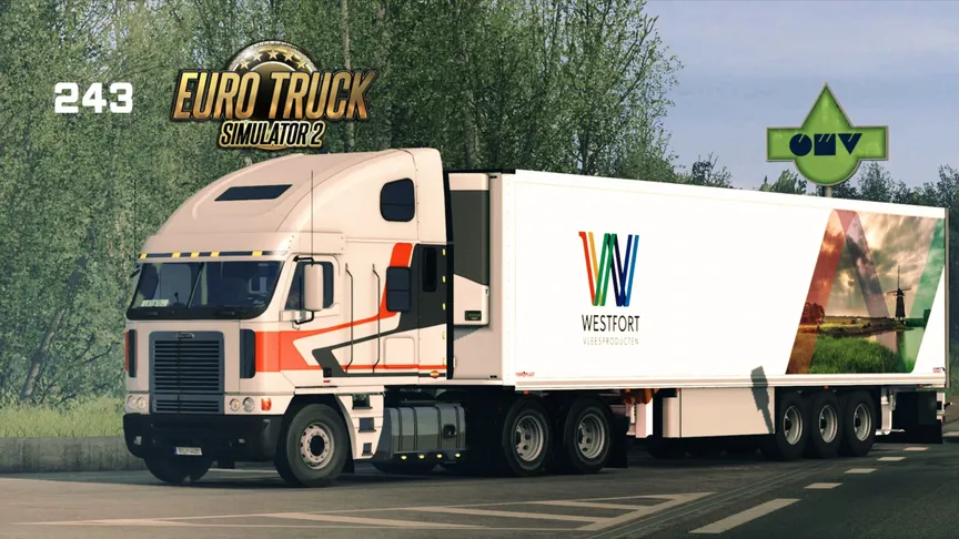 Steam创意工坊精品车:福莱纳Argosy【欧洲卡车模拟2】