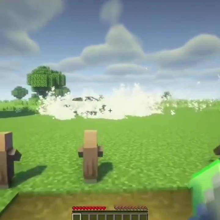 村民玩漂移? #我的世界