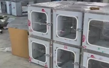 不锈钢传递窗304机械互锁电子连锁紫外线灯实验帝龙厂家